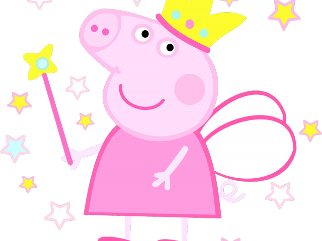 Princess Clipart Pig - Peppa Pig Princess Png - (640x480) Png Clipart ...