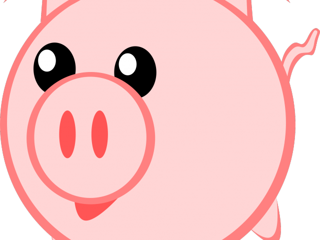 Pig Clipart Png - Cute Cartoon Pig - (640x480) Png Clipart Download