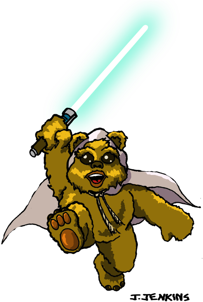 Ewok Jedi Jim On Deviantart Png Jedi Clipart Bear - Jedi Ewok ...