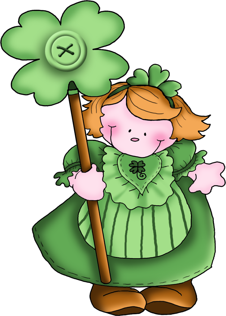 Irish Girl - Cartoon - (750x1050) Png Clipart Download