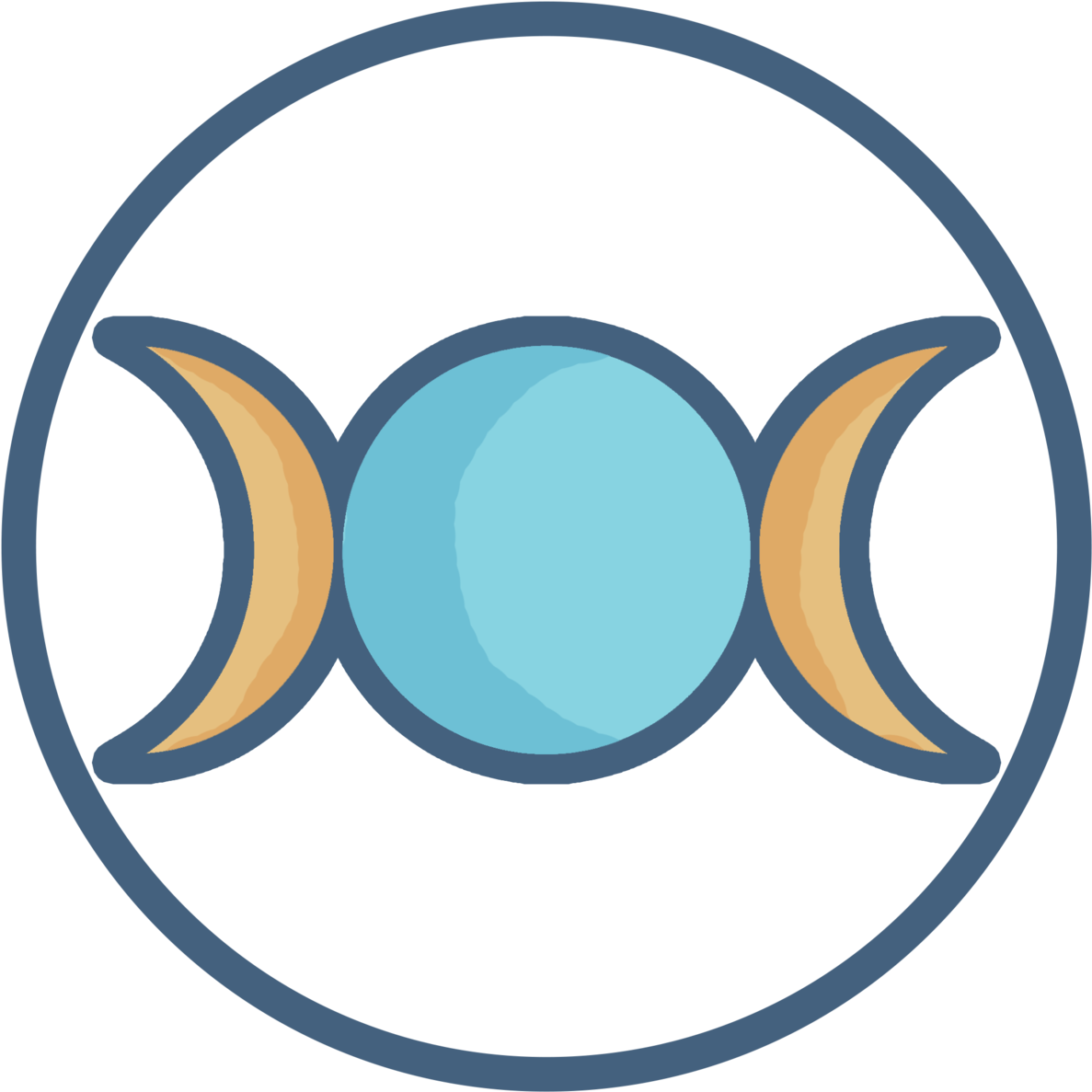 Pagan Clipart Triple Moon - Triple Goddess - Full Size PNG Clipart ...