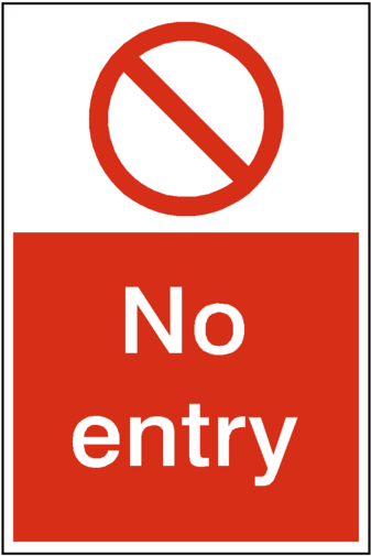 No Entry Signs - Not Allowed Signs - (600x600) Png Clipart Download