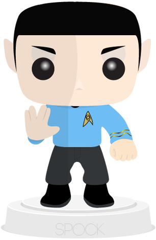 Flat Spock From Star Trek By Coinoproux - Cartoon - (923x866) Png ...