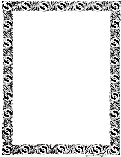 A Black And White Decorative Frame - Anglo Saxon Border Paper ...