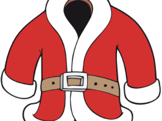 Santa Claus Clipart Jacket - Santa Claus Clothes - (640x480) Png ...