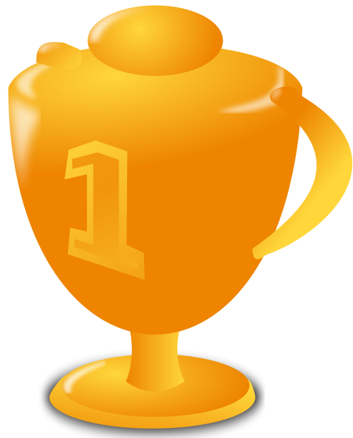 Trophy Number 1 Clipart - Trophy - (800x800) Png Clipart Download