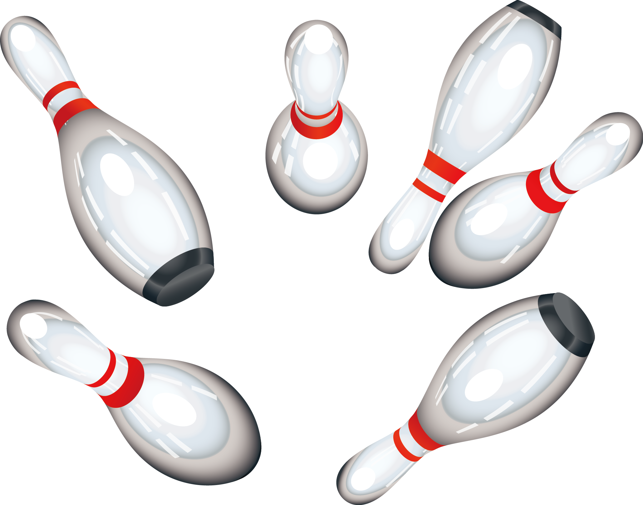 Bowling Pin Bowling Ball Clip Art - Bowling Pins Clipart - Full Size ...