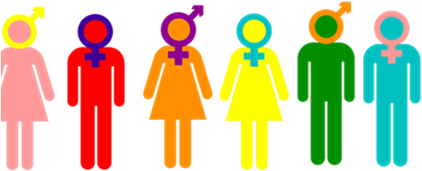 Gender Confused Clip Art - Gender Identity - (610x407) Png Clipart Download