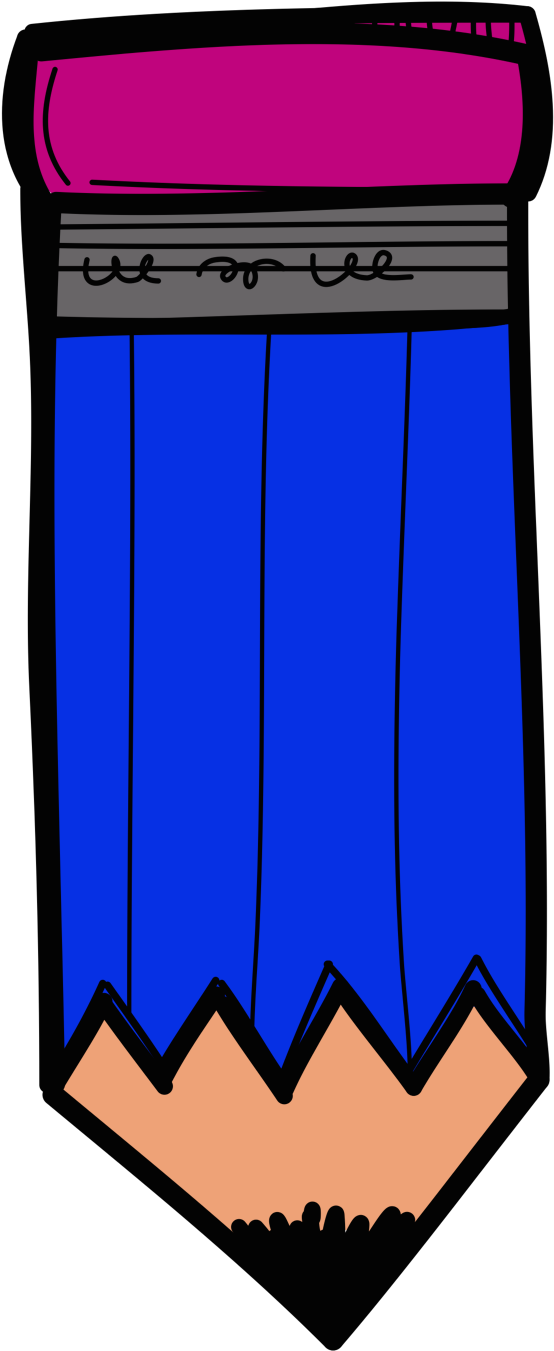 Clipart Melonheadz - Melonheadz Pencil - (648x1427) Png Clipart Download