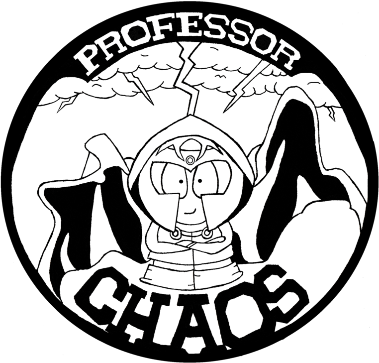 Professor Chaos Black And White By Thanksyou - Emblem - (800x804) Png Clipart Download