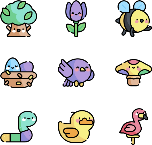 Spring - Cartoon - (600x564) Png Clipart Download