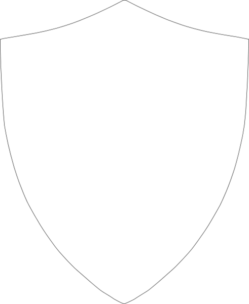 White Shield Black Background - (491x600) Png Clipart Download