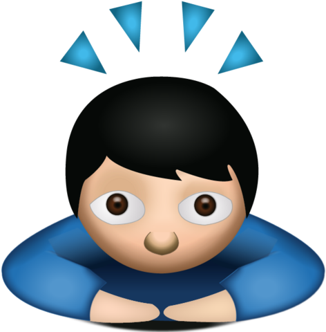 Download Man Bowing Emoji - Person Bowing Deeply Emoji Png - (480x480 ...
