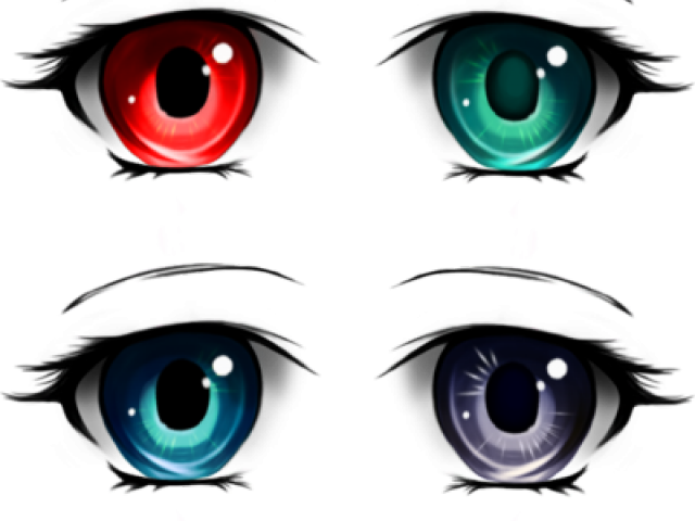 Green Eyes Clipart Puppet - Transparent Anime Eye Png - (640x480) Png ...