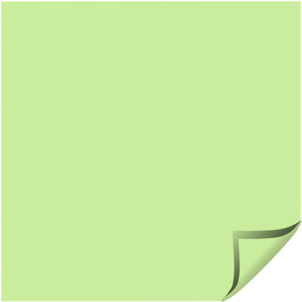 Sticky Note Green Folded Corner - Paper - (958x1355) Png Clipart Download