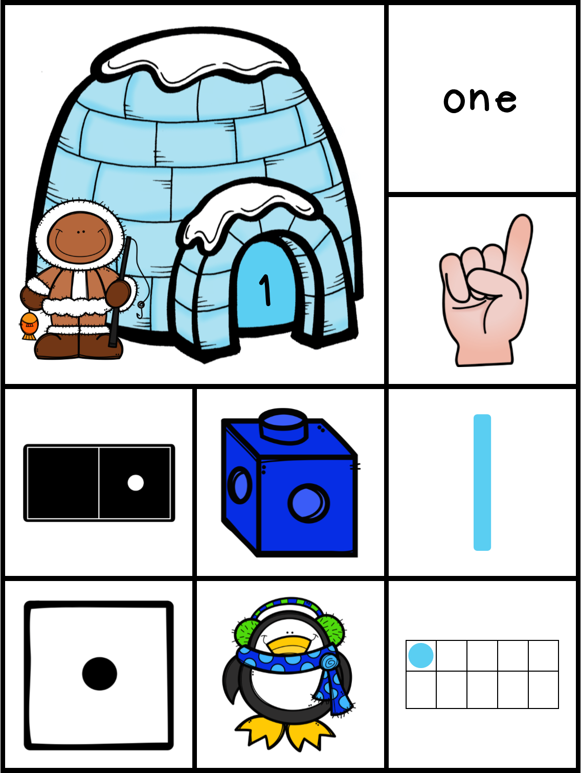 Igloo Clipart North Pole Animal - Letter Ii Worksheets For Preschool ...