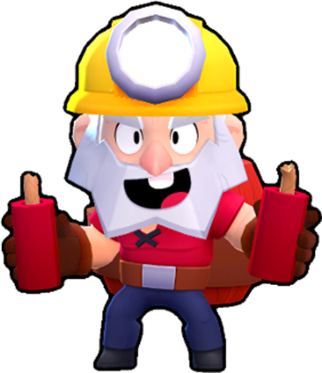 Dynamike - Brawl Stars Dynamike Skin - (500x600) Png Clipart Download