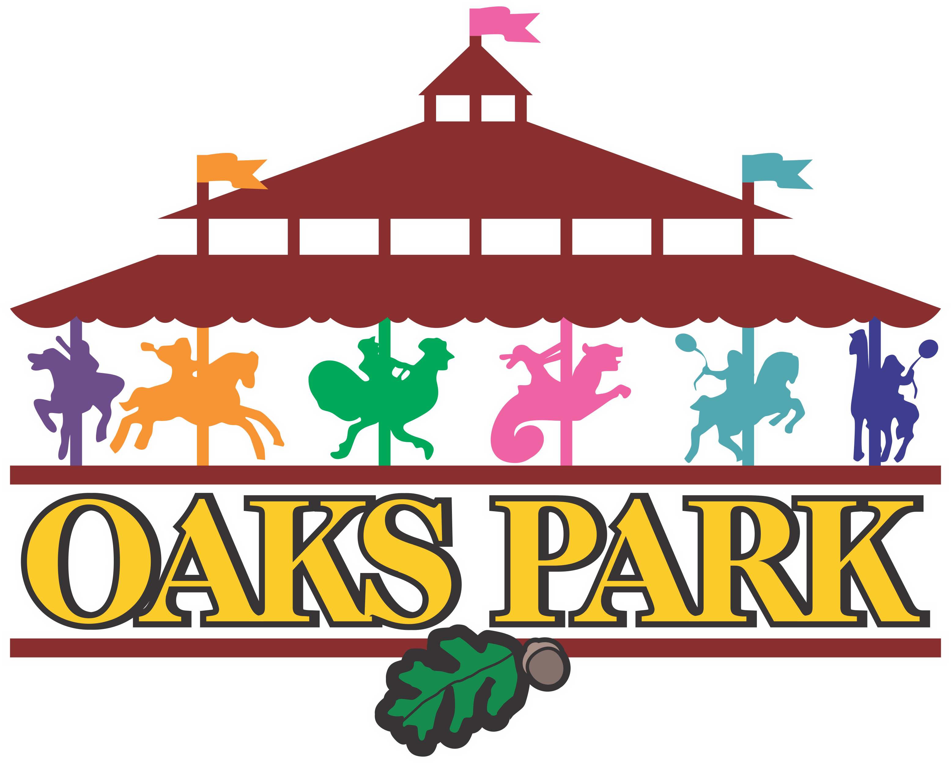 Oaks Park Logo - Full Size PNG Clipart Images Download