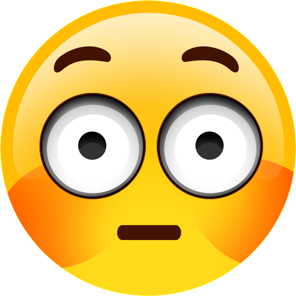Blushing Flushing Emoji Sticker Embarrassment Transprent - Flushed Face ...