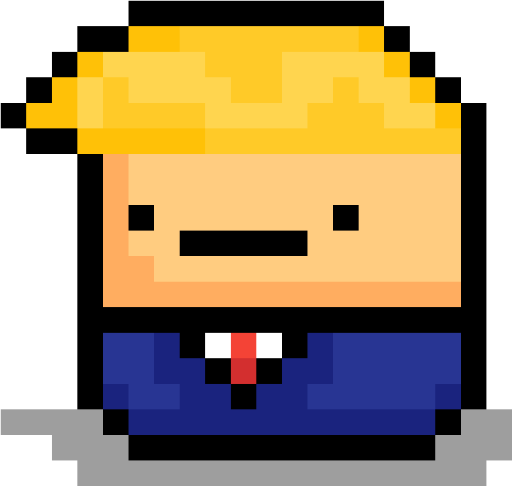 Trump Meep - Koro Sensei Pixel Art - (1184x1184) Png Clipart Download