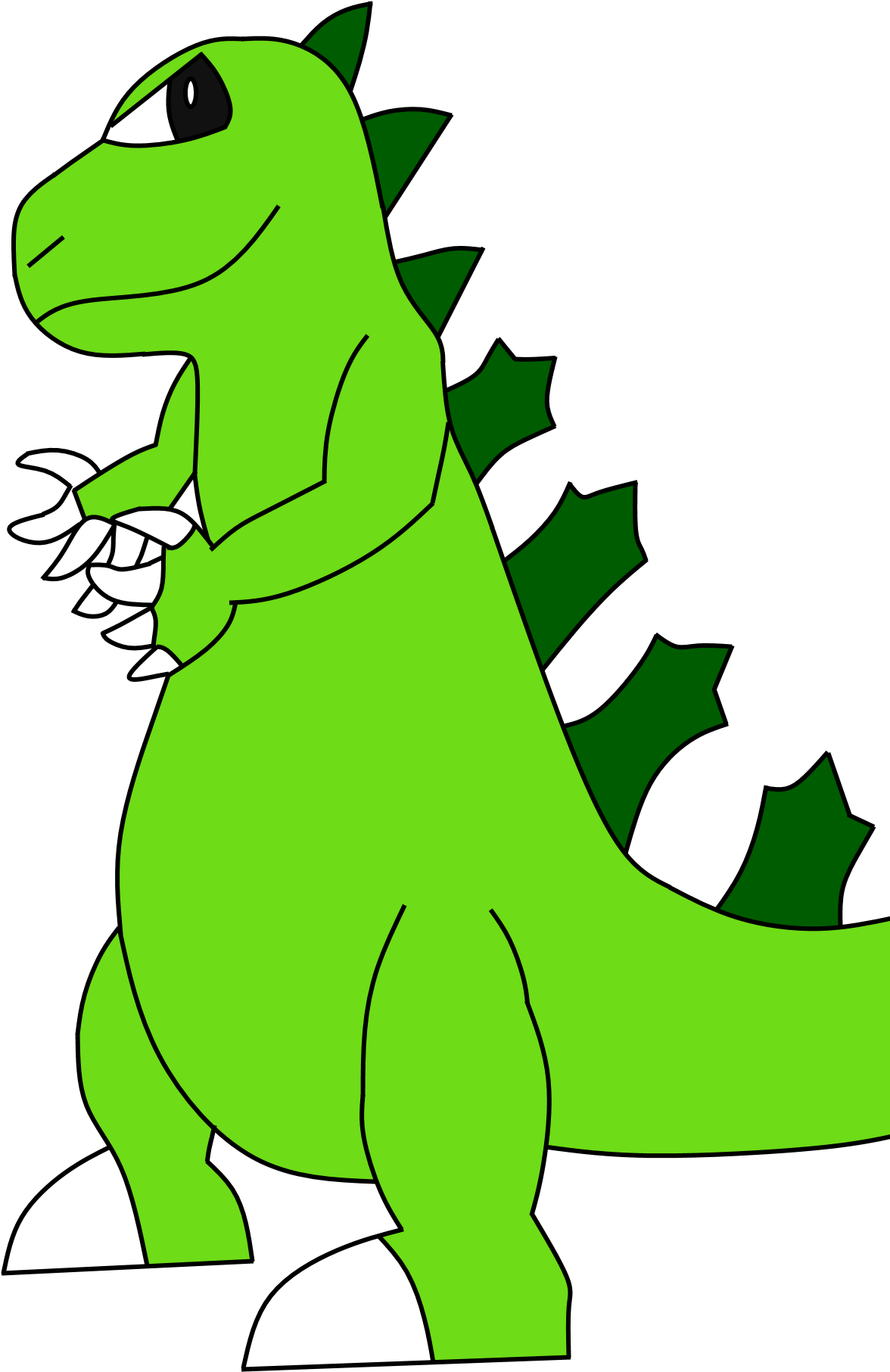 Hanna Barbera Godzilla - Cartoon - (1189x1831) Png Clipart Download