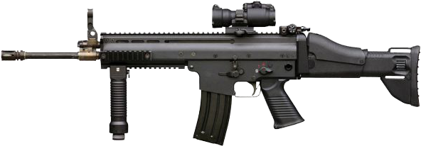 Scar Assault Rifle Png - Fn Scar 2017 - (600x222) Png Clipart Download