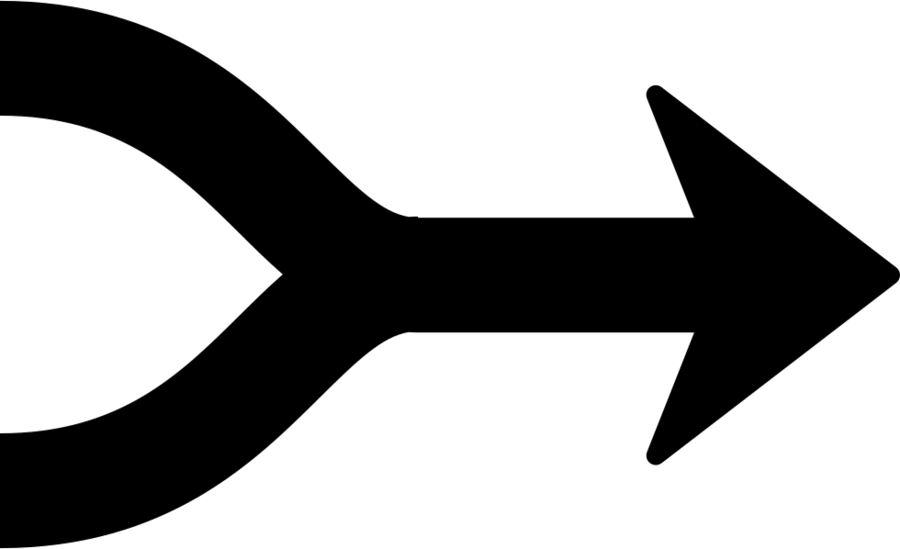 Merging Arrow Png Clipart Arrow Clip Art - Arrow Merge Icon - (900x549 ...