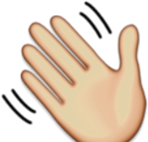 Hand Emoji Clipart Hand Wave - Aplauso Emoji Gif - (640x480) Png ...