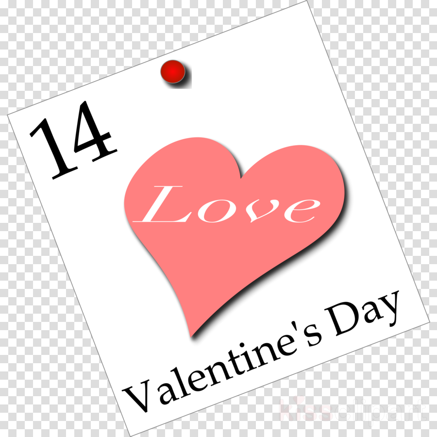 February 14 Valentine Day Clipart Valentine's Day February - Heart ...