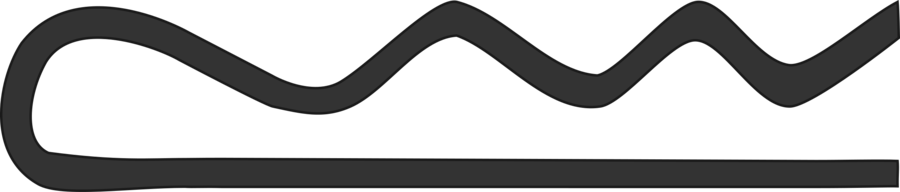 Bobby Pin Drawing - (900x192) Png Clipart Download