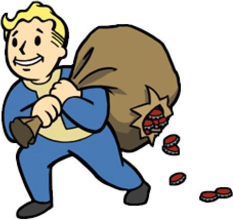Fallout Vault Boy Clipart - Vault Boy Money Png - (480x480) Png Clipart ...