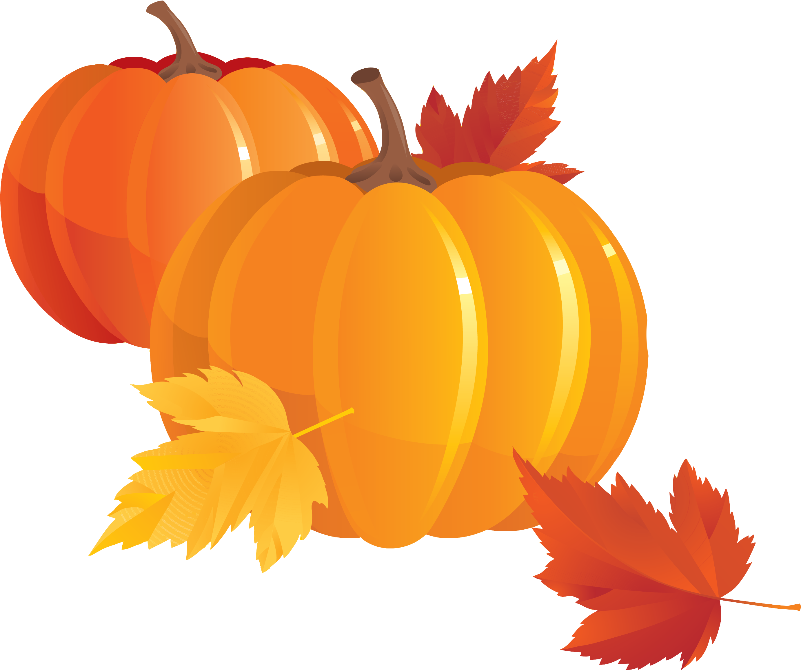 Autumn Pumpkins Clip Art - (2892x2452) Png Clipart Download