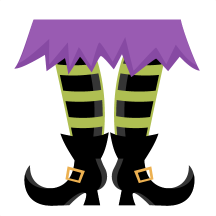 Halloween - Witch Feet Clipart - (432x432) Png Clipart Download