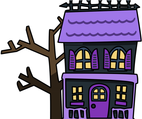 Haunted House Clipart Ride - Cartoon Haunted House Animated - (640x480 ...