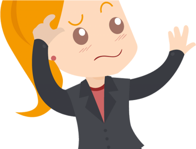 Expression Clipart Confused Customer Confused Cartoon Png 640x480