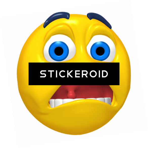 Transparent Emoji Gif - Scared Smiley Face - Full Size PNG Clipart ...
