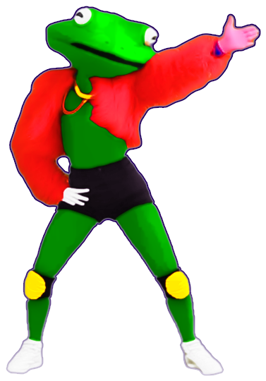 394 X 558 14 - Just Dance Watch Me Frog - (394x558) Png Clipart Download