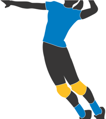 Volleyball Clipart Outside Hitter - Transparent Volleyball Player ...