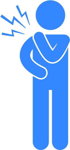 Stick Figure Back Pain - (612x612) Png Clipart Download