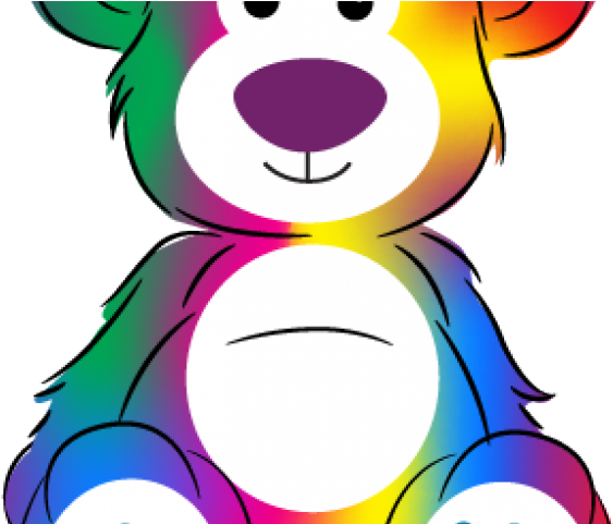 Rainbow Clipart Bear - Cartoon Rainbow Bear - (640x480) Png Clipart ...
