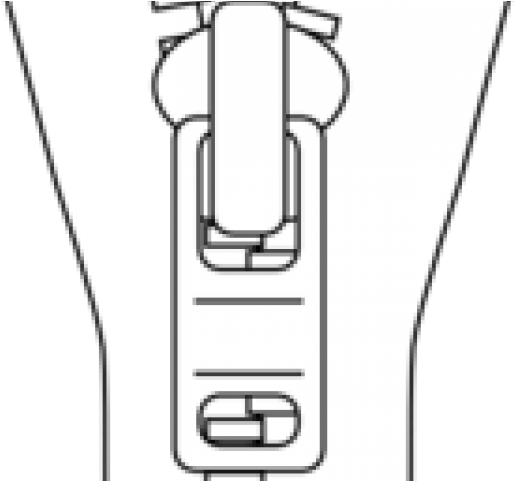 Zipper Clipart Outline - Zipper Coloring Page - (640x480) Png Clipart ...