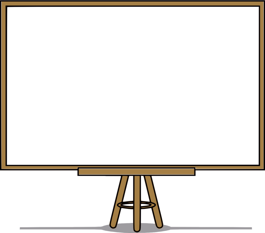 Board Clipart Dry-erase Boards Clip Art - White Board Clipart Black And ...