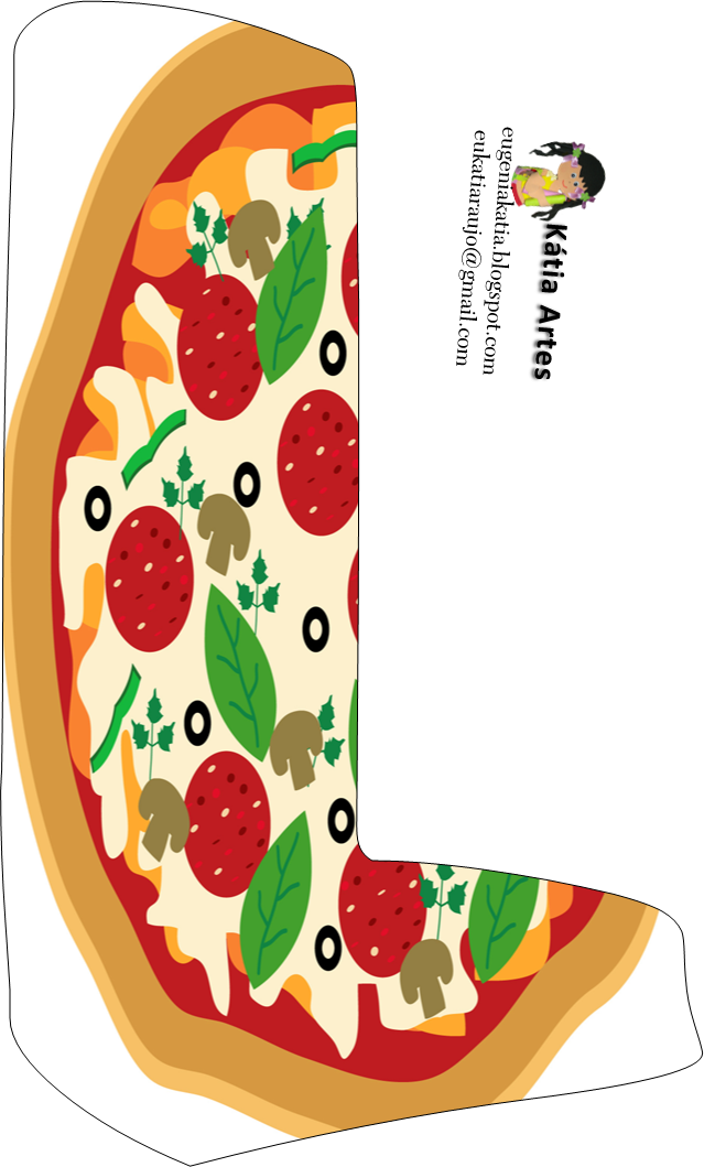 Alfabeto De Pizza - Pizza Party Alphabet Letter Png - (639x1059) Png ...