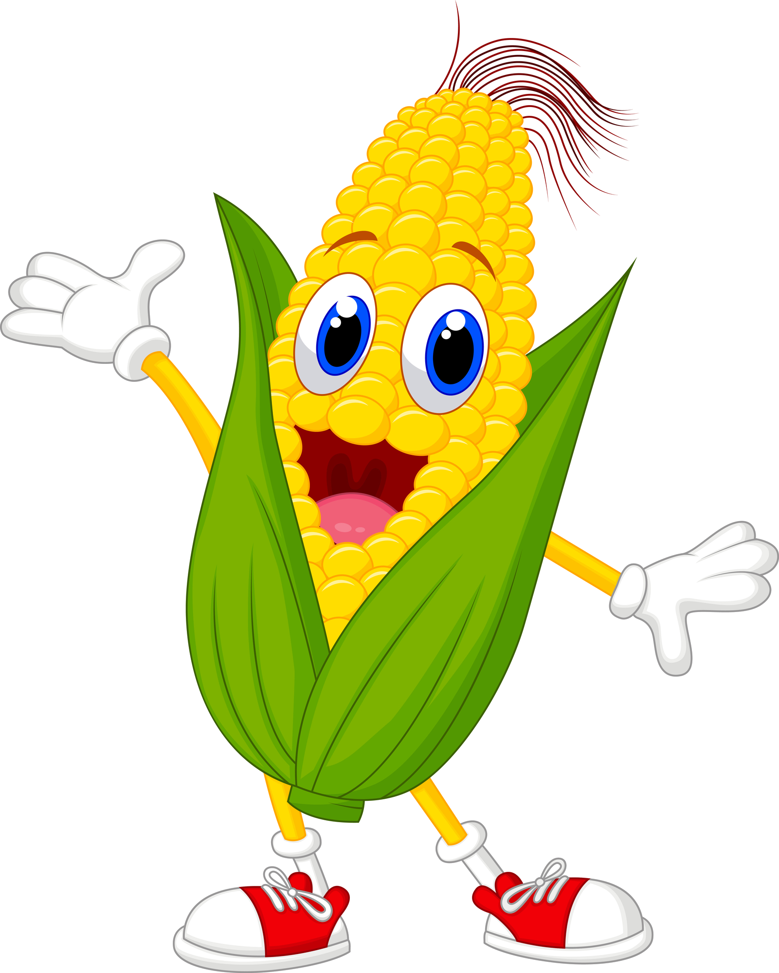 Korn Clipart Transparent - Corn Cartoon - (1601x2000) Png Clipart Download