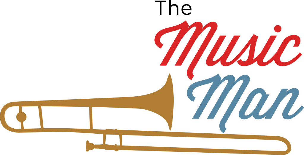 Presents - Music Man Musical Logo - Full Size PNG Clipart Images Download