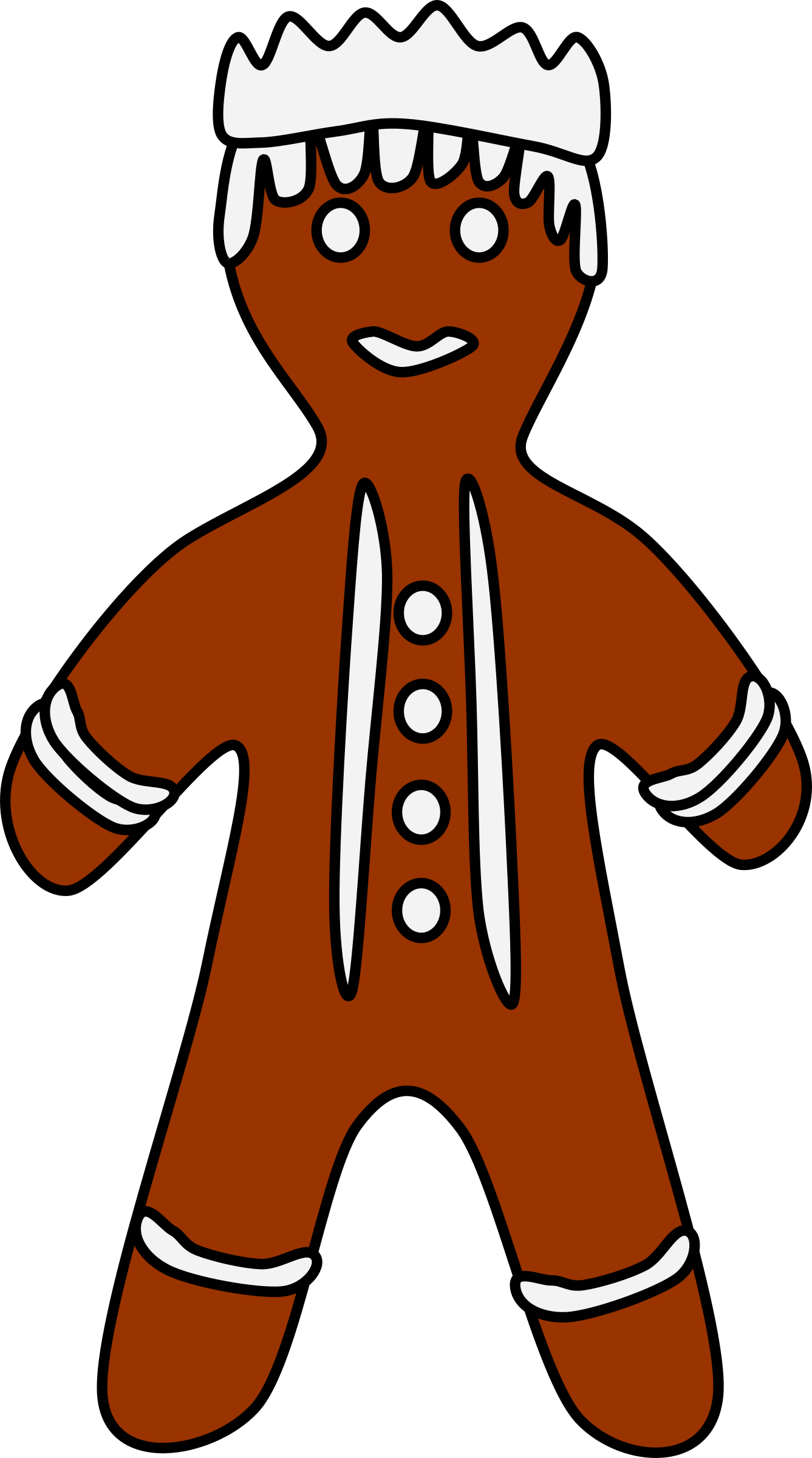 Big Image - Gingerbread King - (1337x2400) Png Clipart Download