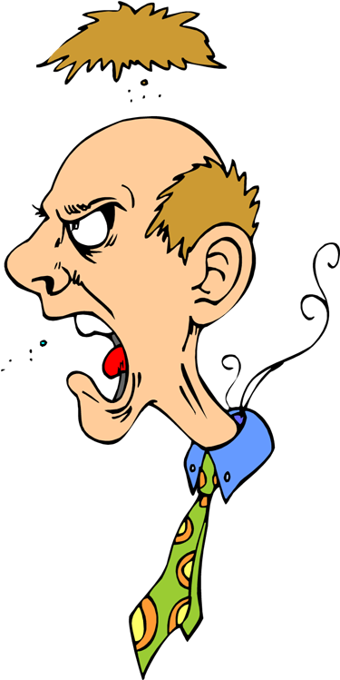Pictures Funny Clip Art Angry Man Shouting Who Ordered - Angry Man ...