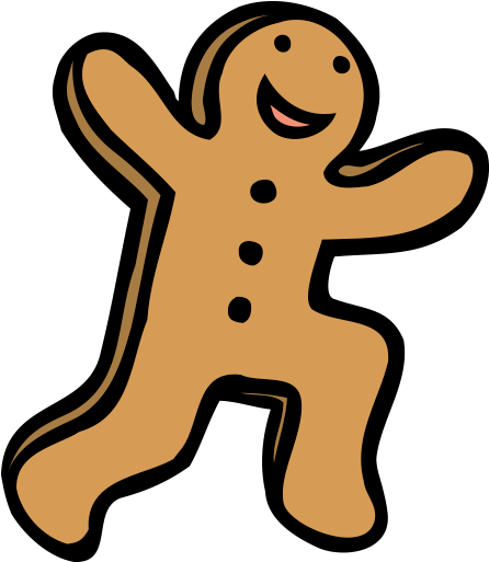 Gingerbread Man - Running Gingerbread Man Png - (512x512) Png Clipart ...