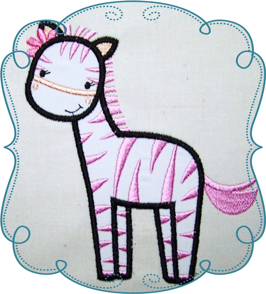 Zelda Zebra - Cartoon - (1000x1000) Png Clipart Download