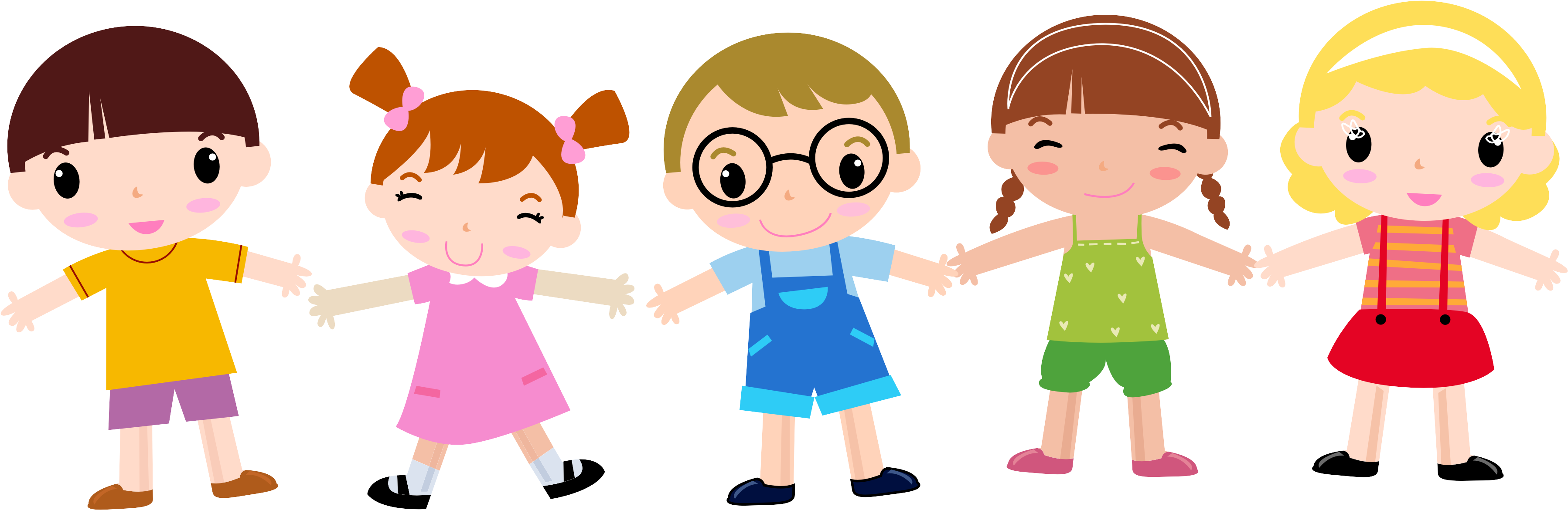 Kids Vector Free - (3951x1290) Png Clipart Download